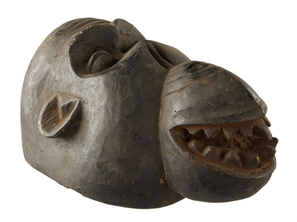 BOULOU-MASQUE AFRICAIN BULU-œuvres uniques d'Art africain de l' ethnie ...