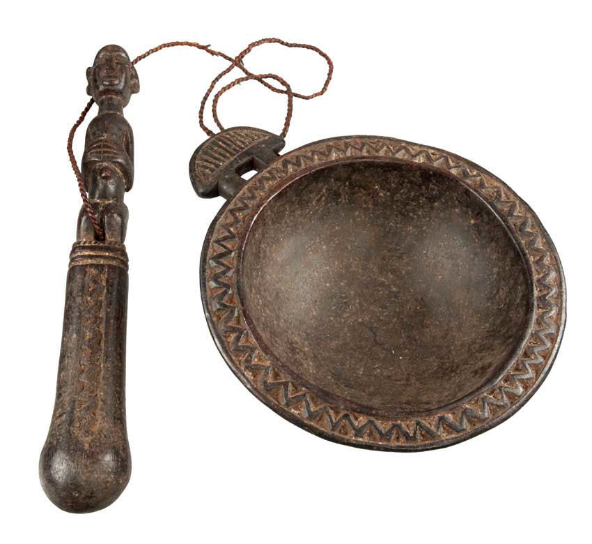 Coupe bol mortier pilon Figurine Art tribal Africain Cameroun