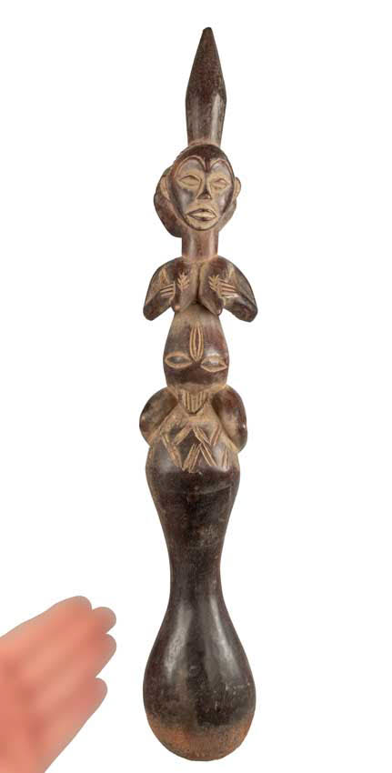 Statue Pygmée Pilon 50cm - Art Tribal africain Camerounais