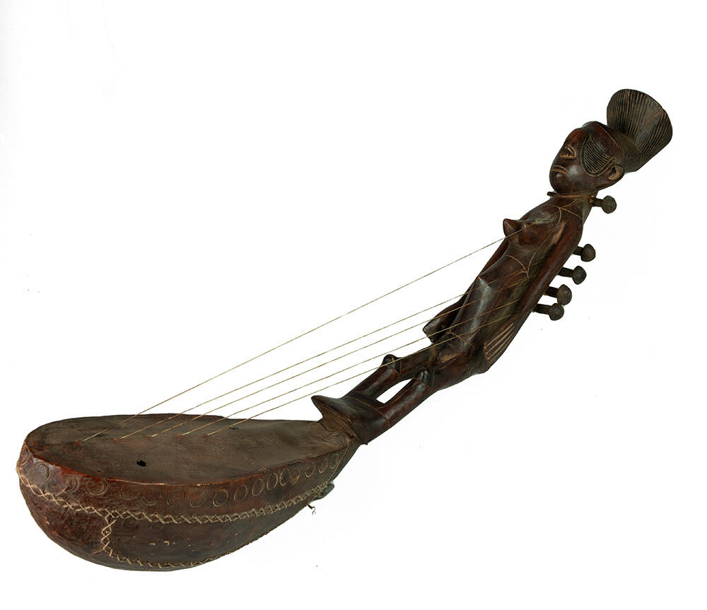 Harpe africaine arquée Anthropomorphique Mangbetu 17370