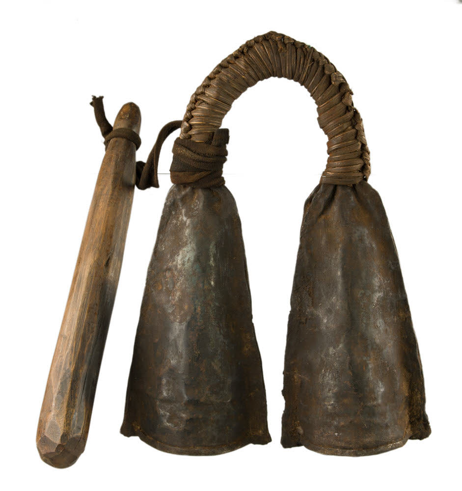 Double Gong Rituel -Cloche africaine Batcham