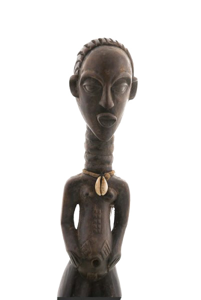 Statue Africaine Bete - Gardien Ancestral en Bois Sculpté