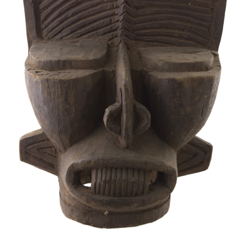 Masque Africain Batcham Bamileke Cameroun 51cm Art Tribal Premier Primitif