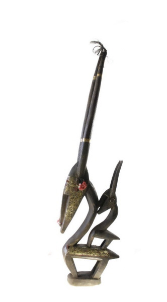 CIMIER TIWARA CIWARA BAMBARA CHIWARA FEMELLE - masque antilope - cimier ...