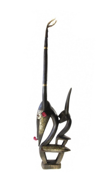 CIMIER TIWARA CIWARA BAMBARA CHIWARA FEMELLE - masque antilope - cimier ...