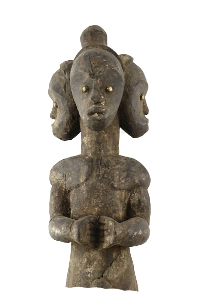 STATUE JANUS FANG BIERY RARE 3 TETES Gabon - Statues Africaines ...