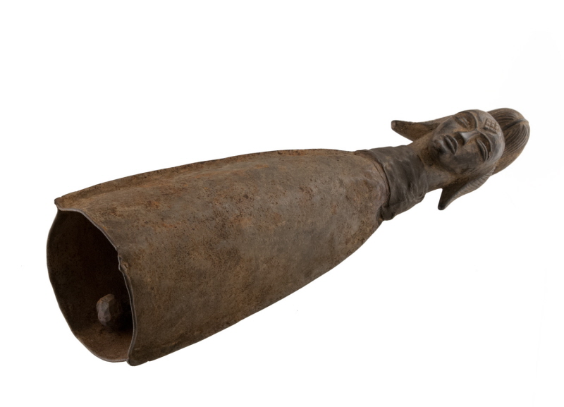 Cloche africaine pounou- Instruments de musique traditionnelle africains