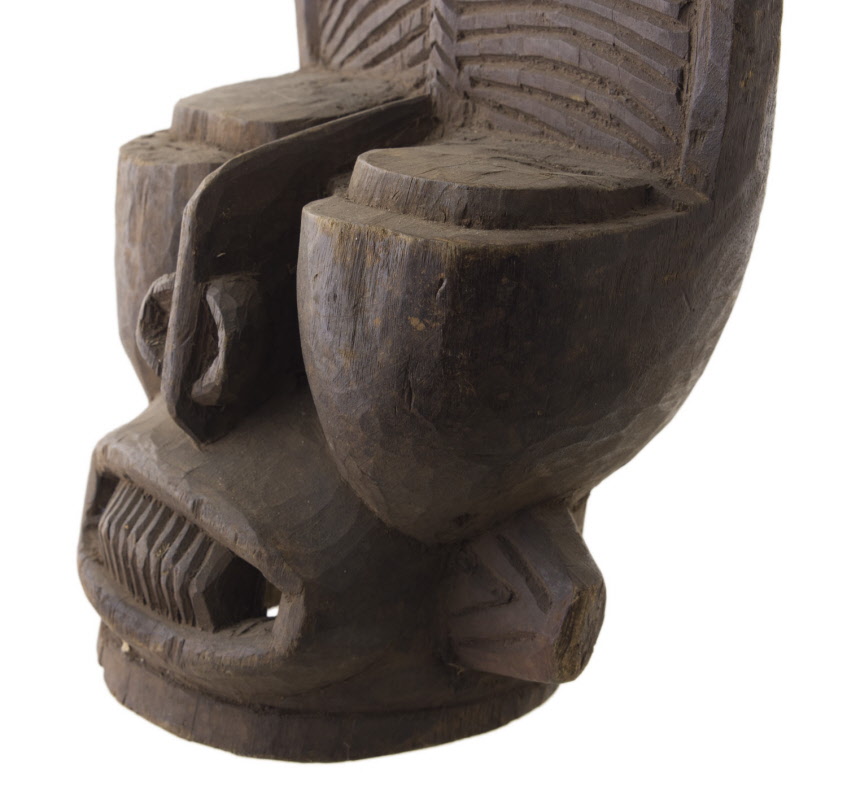 Masque Africain Batcham Bamileke Cameroun 51cm Art Tribal Premier Primitif
